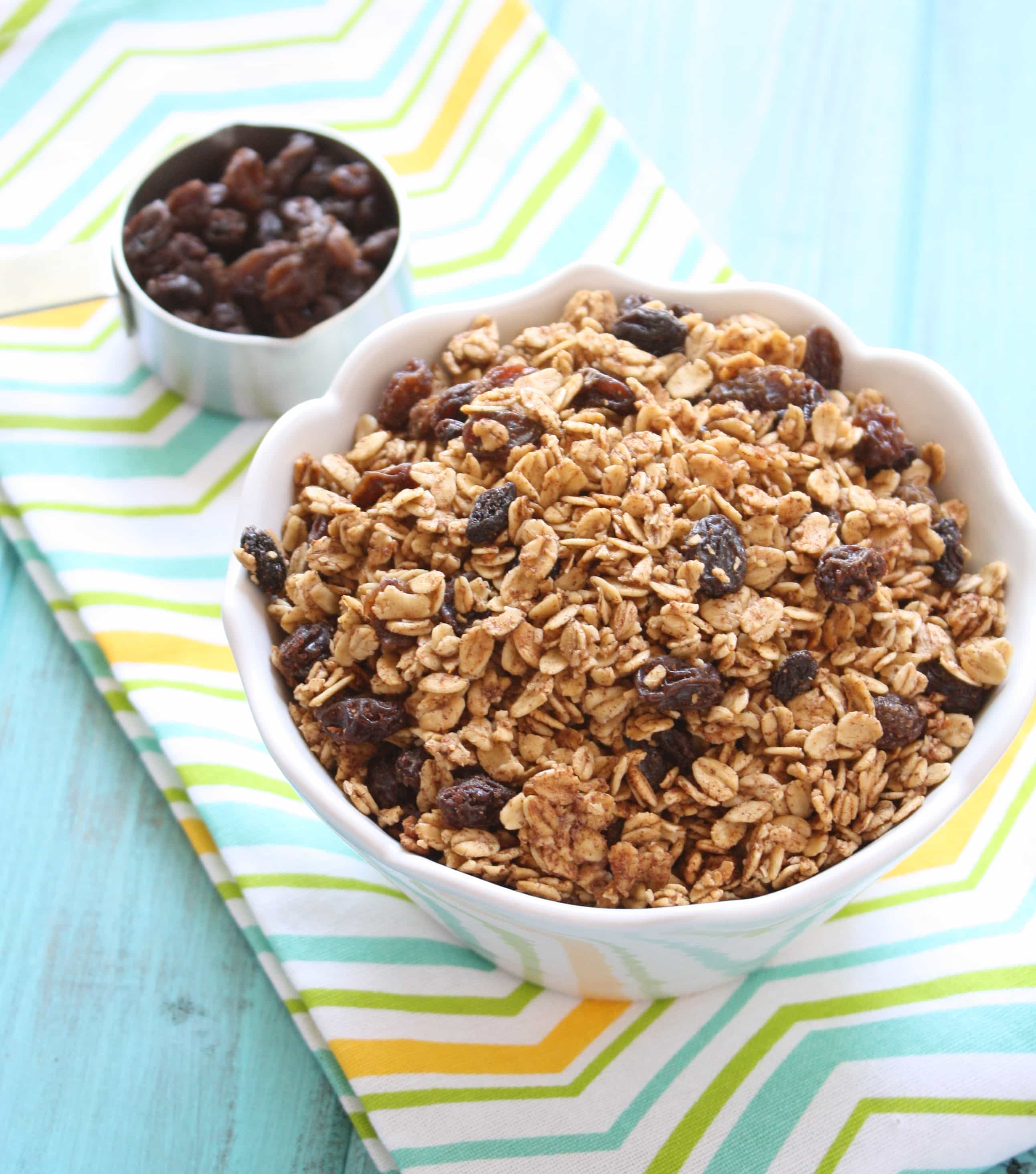 Cinnamon Raisin Granola - Live Well Bake Often