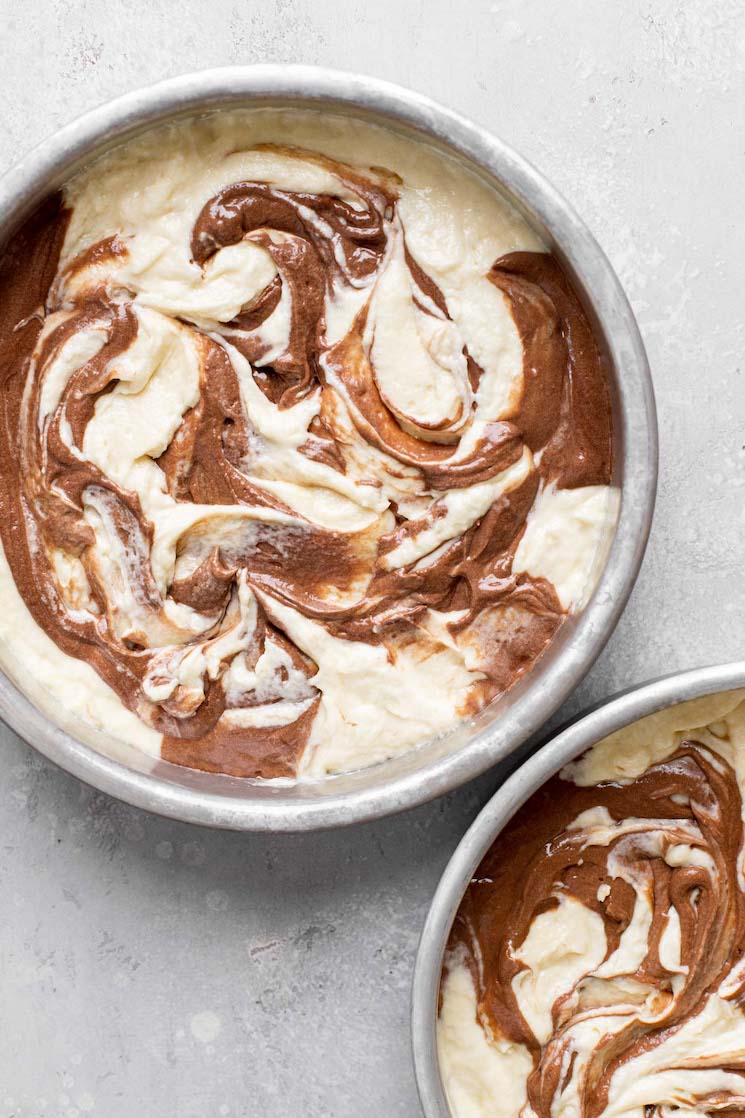 Homemade Marble Cake (+ Chocolate Frosting) - Live Well Bake Often
